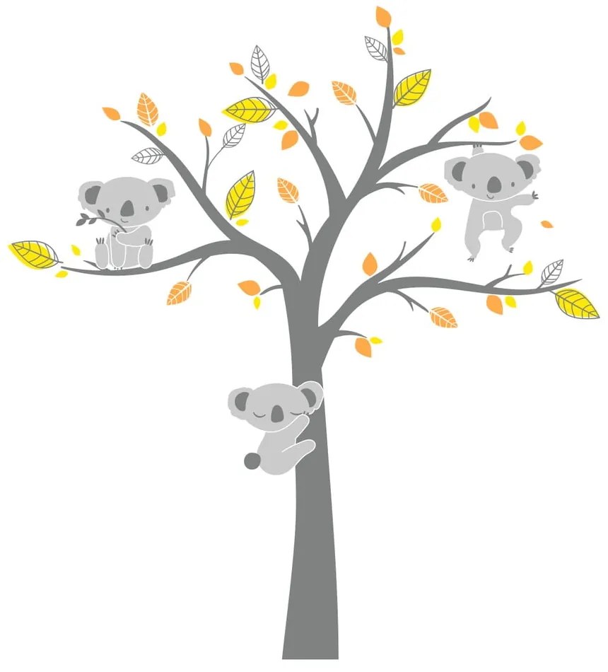 Dětské samolepky na zeď Ambiance Koala Autumn