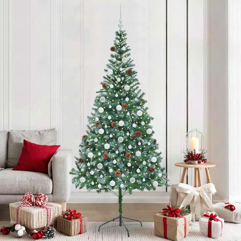 Umělý vánoční stromeček s stojanem Zelená 210 cm PVC a Ocel 3396726