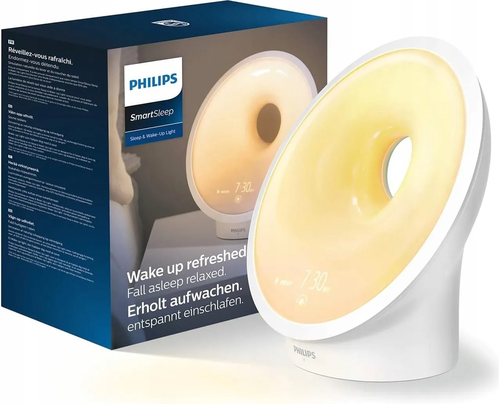 Inteligentní Budík Philips HF3651/01 Smartsleep Rádio Lampa Východ Slunce