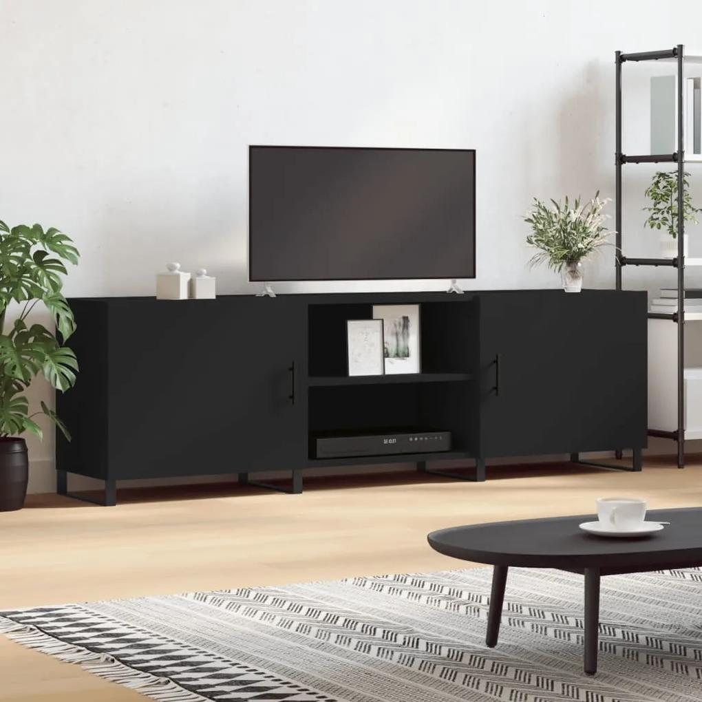 vidaXL TV skříňka 150x30x50 cm kompozitní dřevo [829119] Barva: Černá