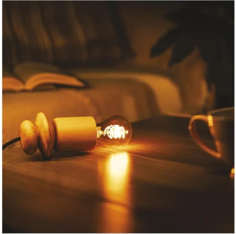 LED žárovka DECO SMOKED A60 teplá bílá