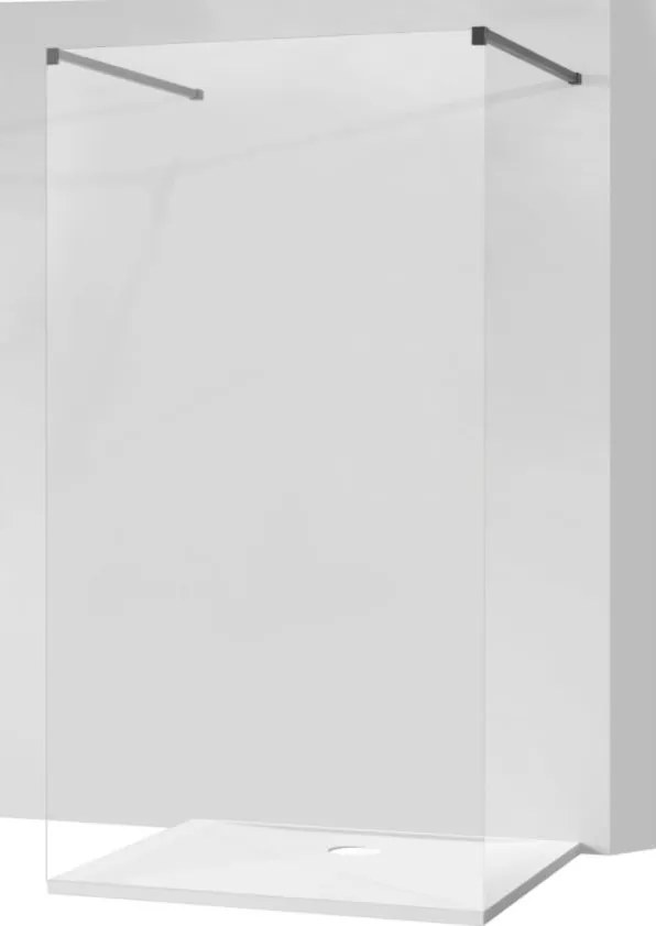 Variabilní sprchová zástěna MEXEN KIOTO 90x200 cm, 8 mm - čiré sklo