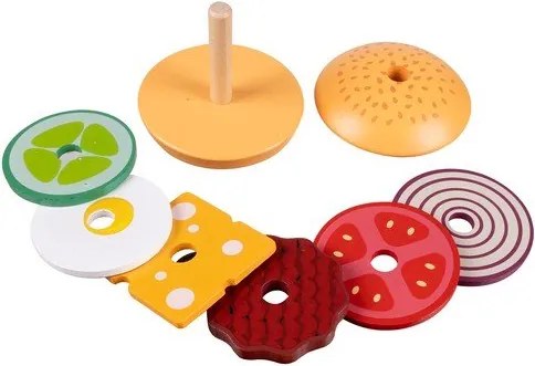 Montessori dřevěný hamburger Kruzzel 22673
