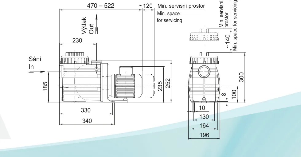 Badu Bazénové čerpadlo Bettar Top S II 12 – 12 m³/h, 230 V