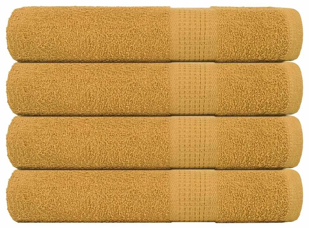 Ručníky FROGN 4 ks zlaté 100x200 cm 360 g/m² 136819
