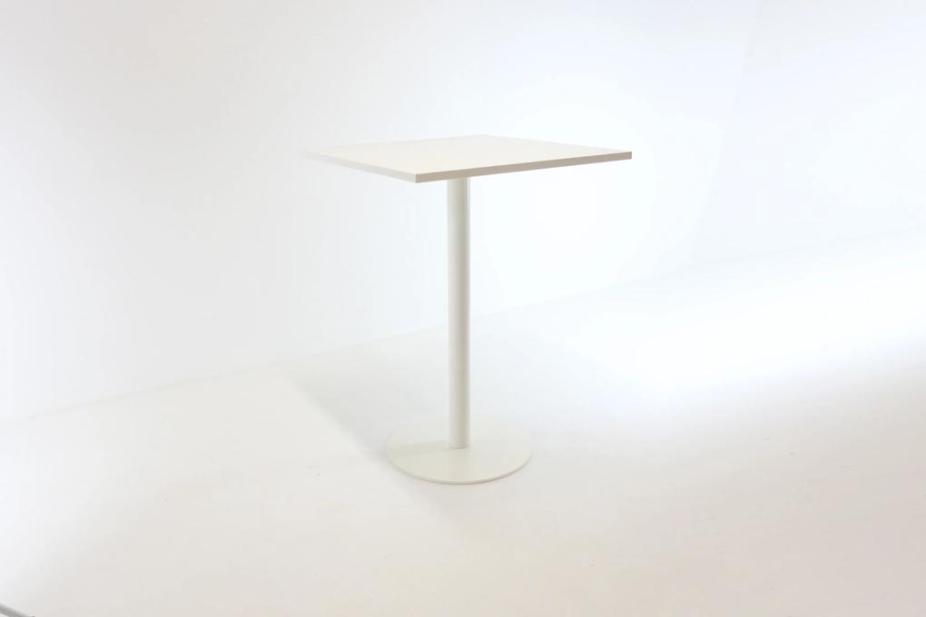 Stůl barový, Techo, v105x80x80, bílá/bílá
