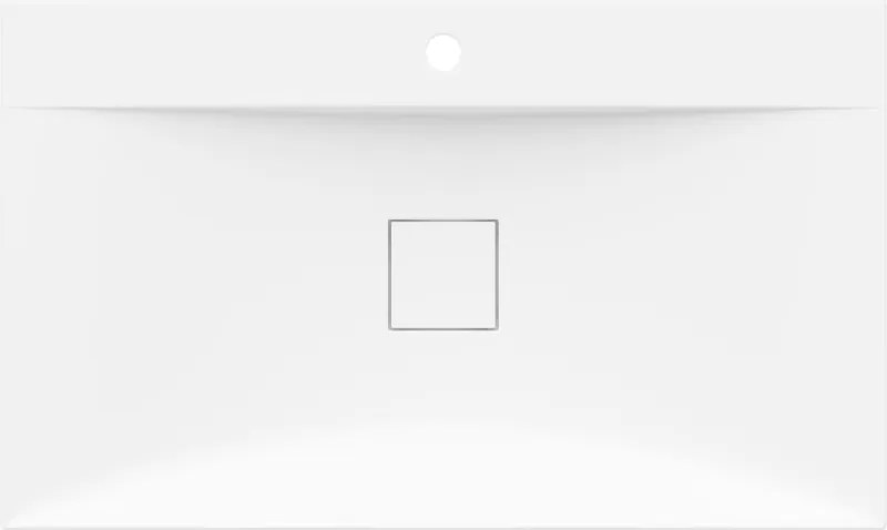 Mexen Poli umyvadlo na desku z konglomerátu 1/O 80 x 48 cm, bílá - 23028001