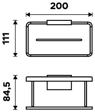 Nimco Police do koupelny, do sprchy KIBO černá -