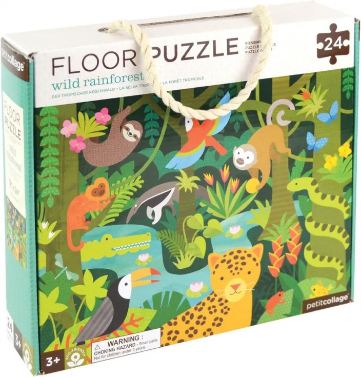 Petitcollage Podlahové puzzle deštný prales