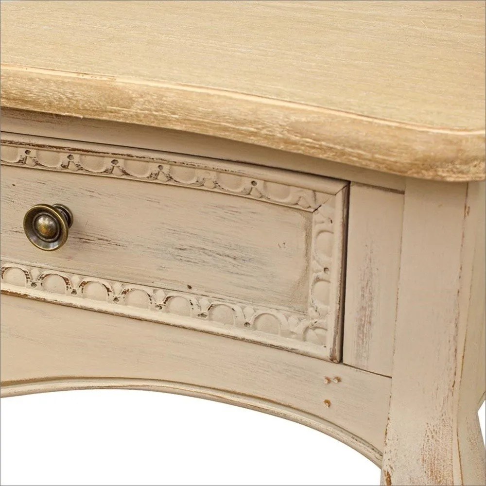 Krémový konzolový stolek 40x90 cm Clarisse – Bizzotto