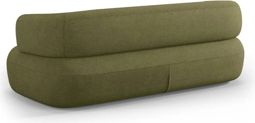 Zelená pohovka z textilie bouclé 178 cm Jenny – Micadoni