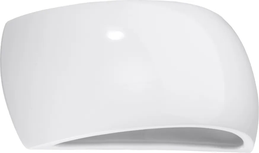 Sollux Lighting Lakované nástěnné svítidlo PONTIUS bílý lesk