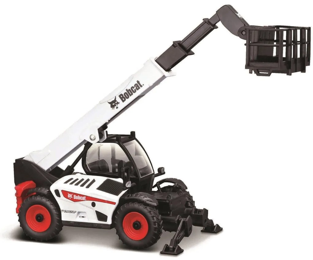 Bburago 1:50 bobcat t40.180slp telehandler w/man platform