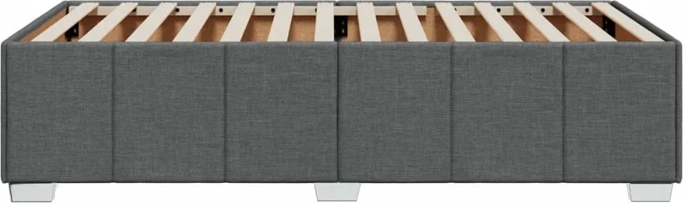 Rám postele bez matrace tmavě šedá 90 x 190 cm textil 3284798