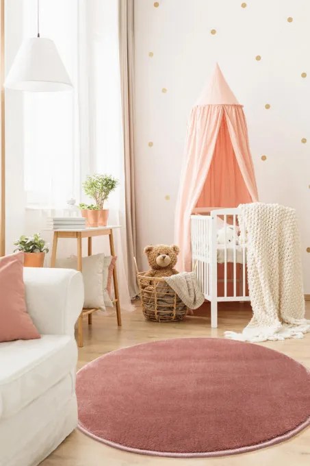 Koberec FD Lush Lola růžový kruh