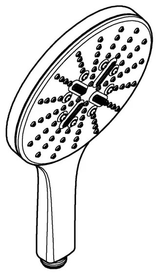 GROHE 26554LS0 - Ruční sprcha RAINSHOWER SMARTACTIVE 150 mm lesklý chrom