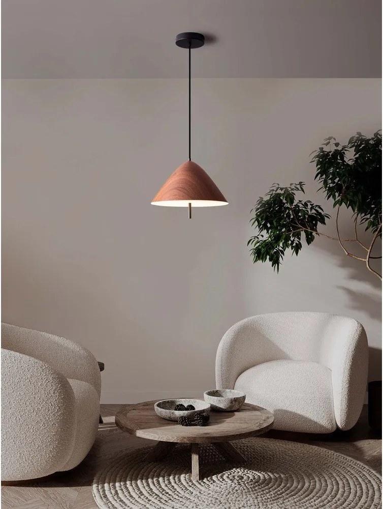 Kovové LED závěsné svítidlo v přírodní barvě s kovovým stínidlem ø 40 cm Oros – Nova Luce