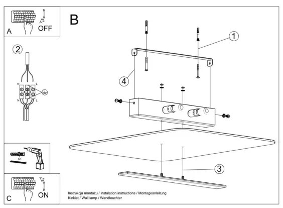 Sollux SL.1007 - Stropní svítidlo AZALIA 2xG9/40W/230V