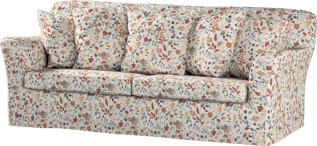 Potah na pohovku IKEA Tomelilla rozkládací barva oranžová látka pletený vzor, vzorované