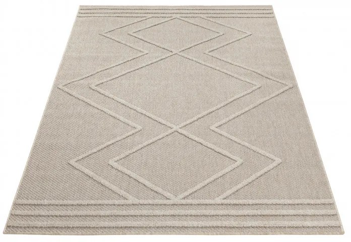 Ayyildiz, Kusový koberec Patara 4954 Beige – na ven i na doma, 160x230, béžová, chodba / předsíň