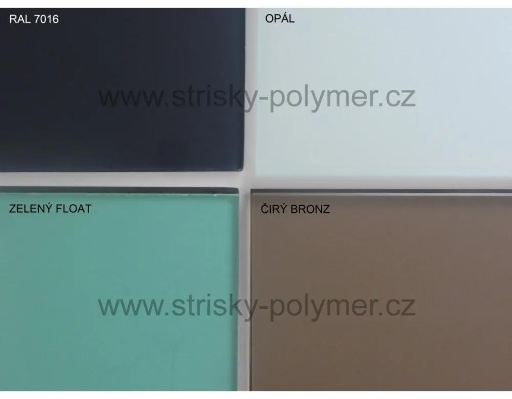 strisky-polymer.cz Skleněná stříška nad dveře s táhly 180 cm čiré sklo 10mm ESG