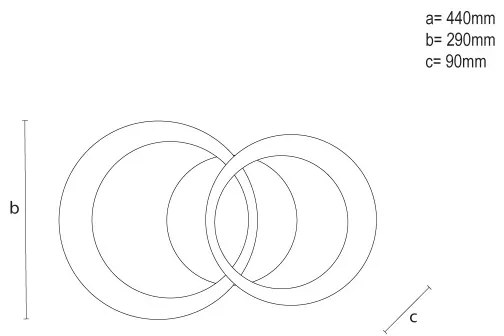 LED Stmívatelné stropní svítidlo LED/35W/230V 3000-6500K + dálkové ovládání