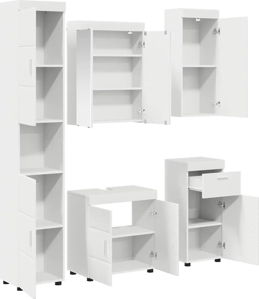Sada koupelnového nábytku TULUM 5 ks Bílá 60 x 34 x 63 cm 3398054