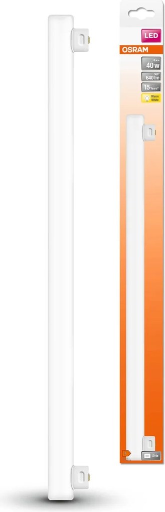 OSRAM Trubicová žárovka LEDinestra Base Frosted S14s 6W 640lm 2700K