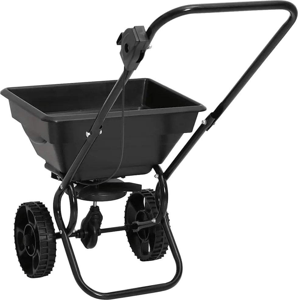 Ručně tlačené rozmetadlo soli PVC a ocel 80 x 46 x 75 cm 15 L 142965