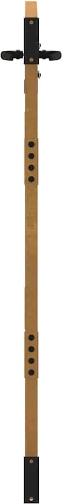 Zahradní branka 85 x 125 cm corten ocel bambusový design 153234