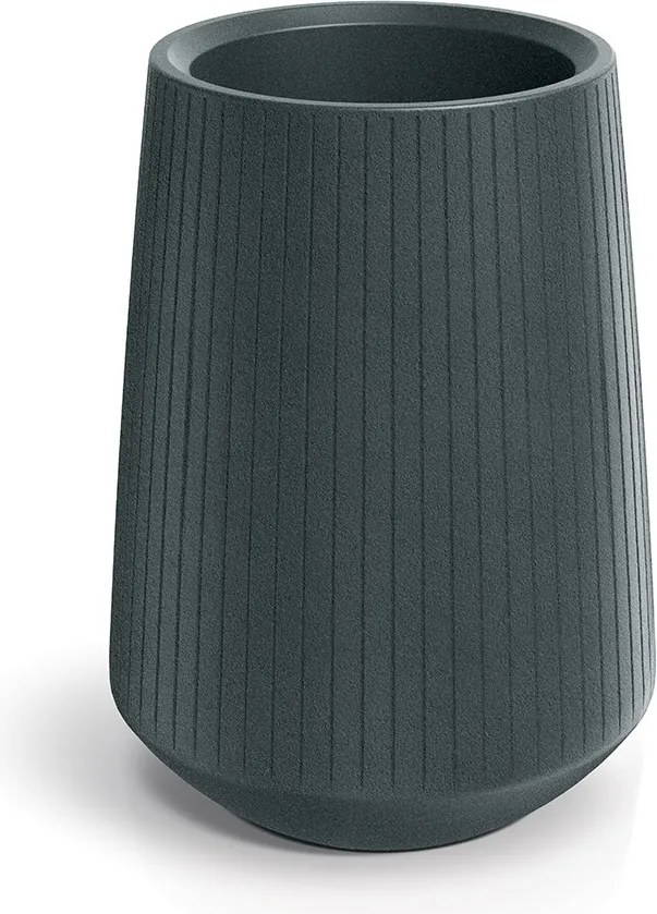 Plastový květináč COROS BOWL HIGH 40 cm grafitový