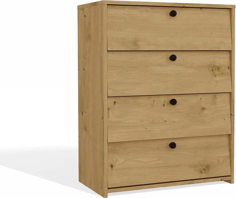 Botník s výklopnými dvířky LOKA dub artisan