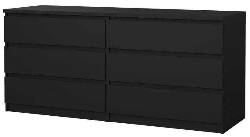 Komoda Simplicity 154 x 50 x 70 cm, černý mat
