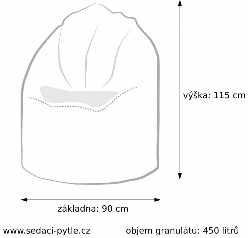Primabag Giga Sako Velvet šedá