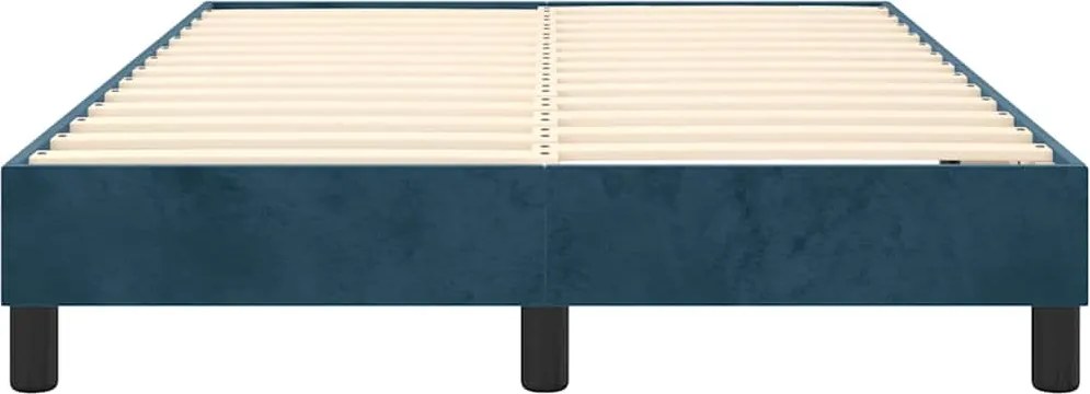 Rám postele s boxspringem tmavě modrý 120 x 200 cm samet 3120764