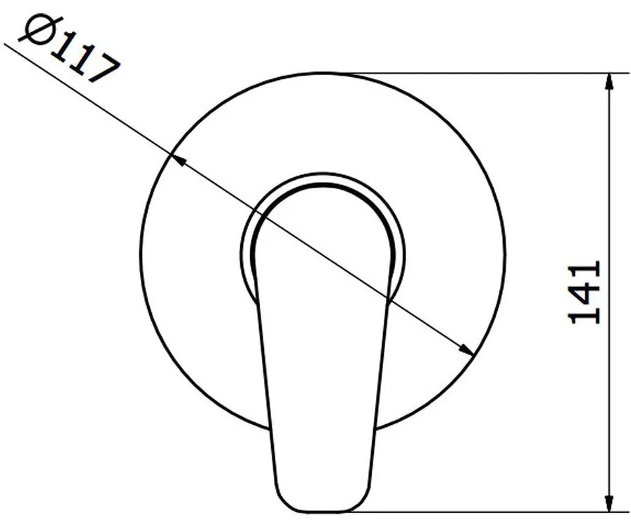 Teorema Slyce - sprchová baterie pod omítku, komplet, chrom 9C000