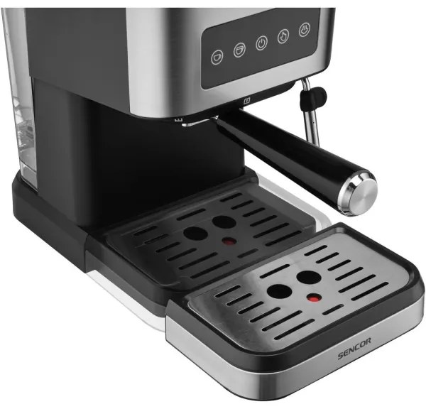 Sencor - Pákový kávovar espresso 1050W/230V černá/matný chrom