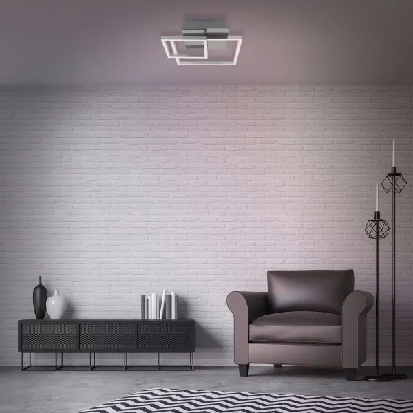 LED Stmívatelné stropní svítidlo LED/12W/230V 3000K matný chrom