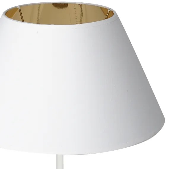 Stolní lampa s USB konektorem 1xE27/60W/230V bílá