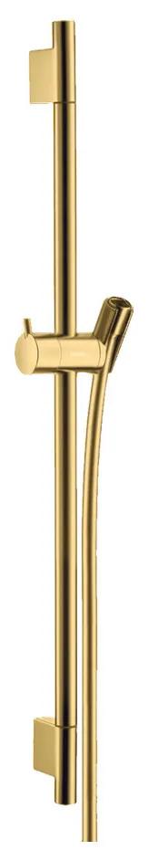 Hansgrohe Unica - Sprchová tyč S Puro 65 cm se sprchovou hadicí, leštěný vzhled zlata 28632990