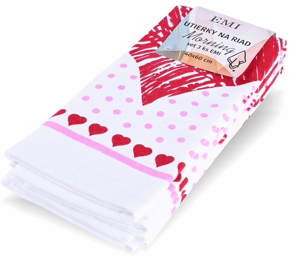 Utěrky na nádobí Love set 3 ks EMI