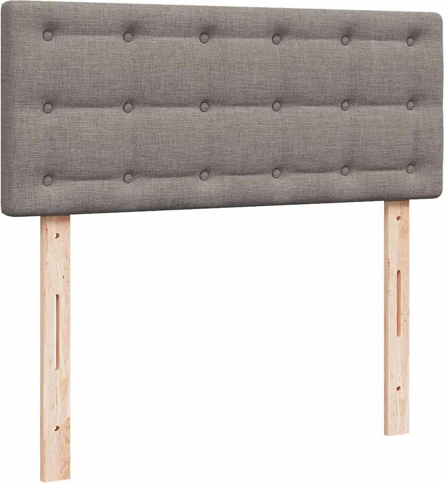Box spring postel s matrací taupe 120x200 cm textil 3287441