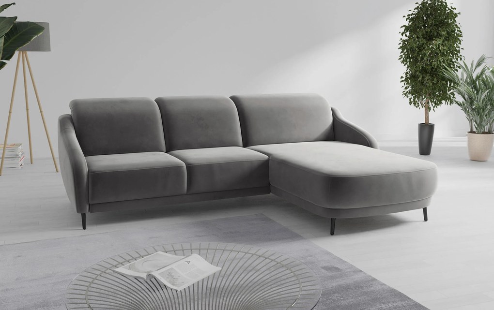 XXXLutz ROHOVÁ SEDAČKA, textil, šedá Sit & More - Sedací soupravy - 000144024103