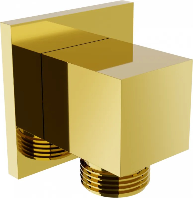 Mexen Cube úhlový přípoj, zlatý - 79340-50
