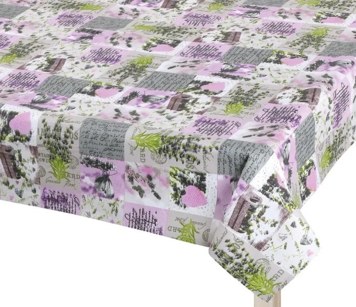 Bellatex Ubrus ADÉLA Patchwork lila rozměr 120x140 cm