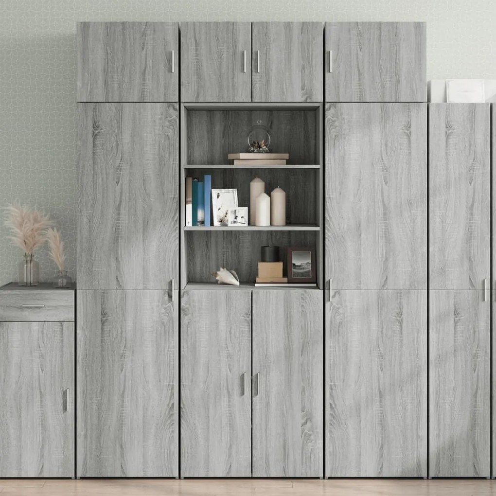 Úzká úložná šedá sonoma 70x42,5x225 cm kompozitní dřevo 3281320