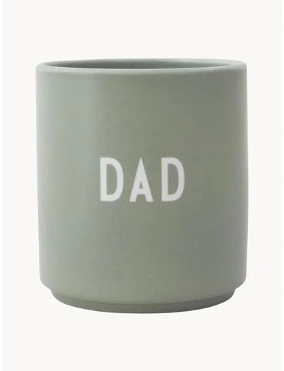 Designový pohárek's nápisem na přední a zadní straně Favourite DAD/LOVE