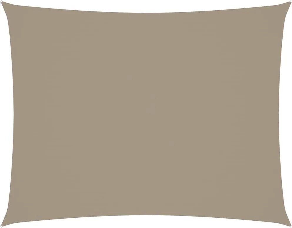 Stínící plachta oxfordská látka obdélníková 3 x 6 m taupe 135433