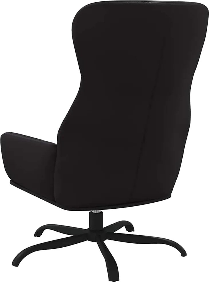 Relaxační křeslo černé umělá kůže 341084