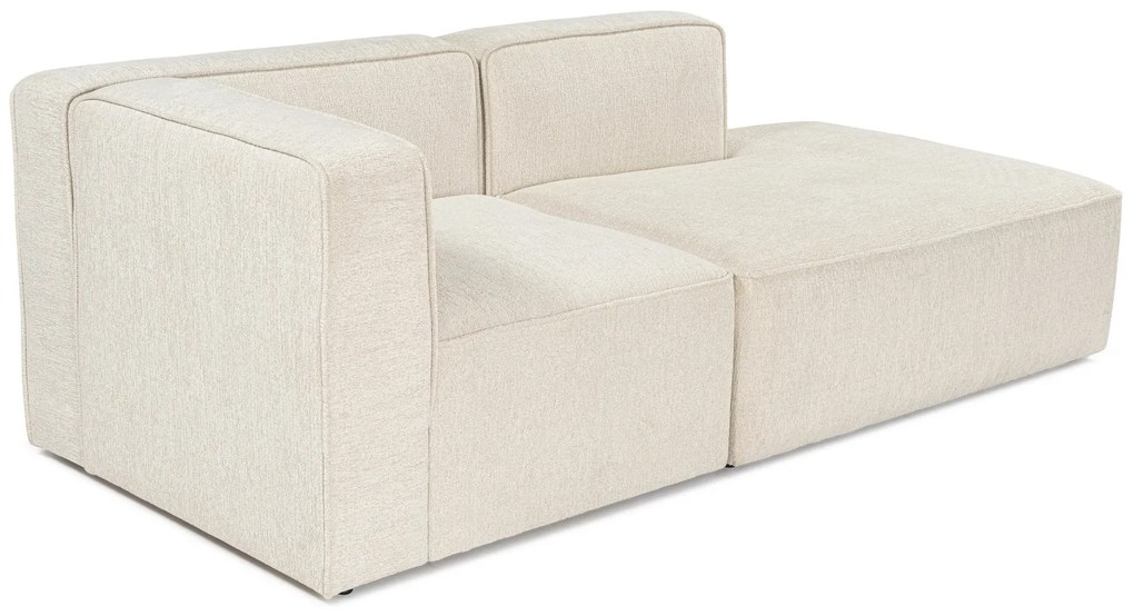 Hanah Home Dvoumístná krémová pohovka MORE M pravá 210 cm